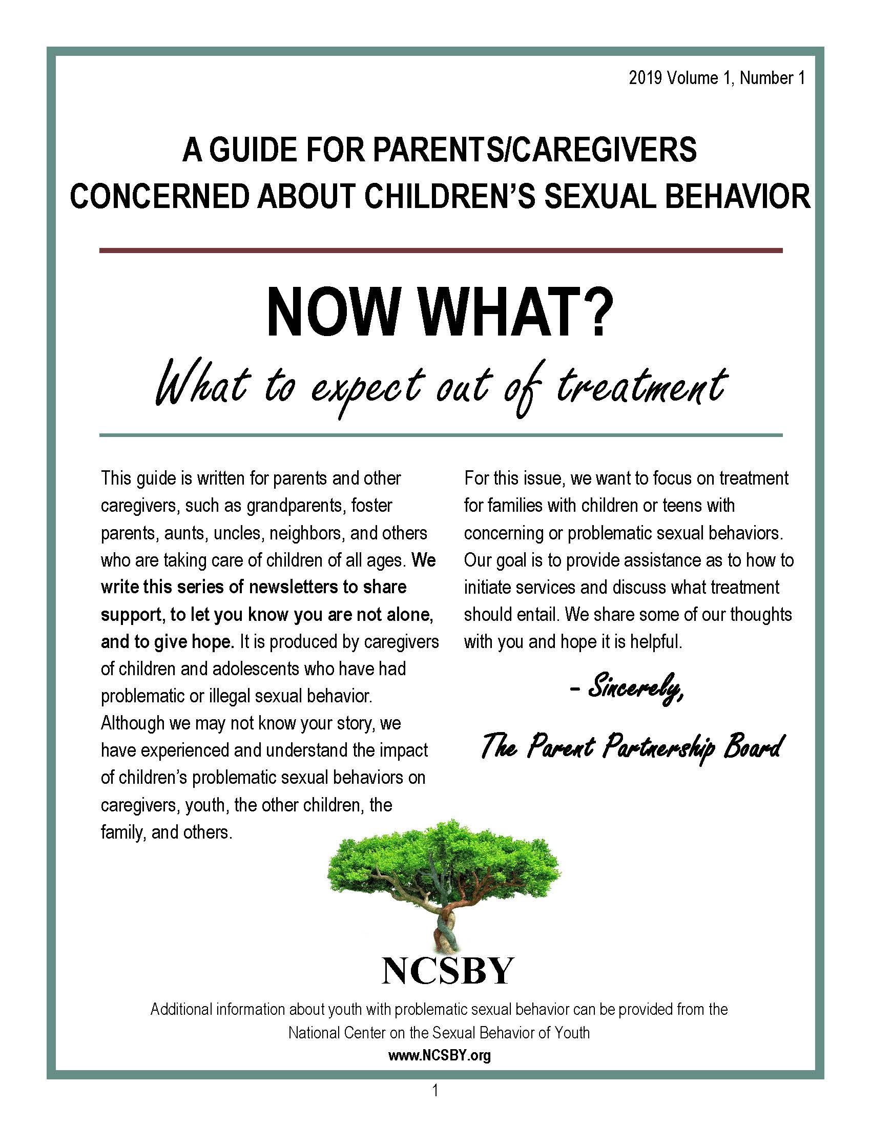 Now What? What to Expect out of Treatment: A Guide for Parents/Caregivers Concerned About ...